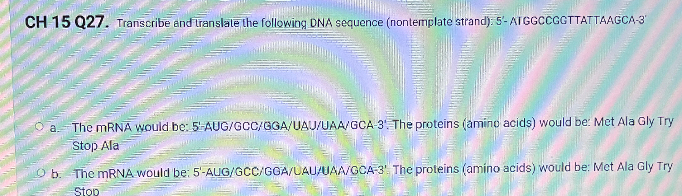 Solved CH 15 ﻿Q27. ﻿Transcribe and translate the following | Chegg.com