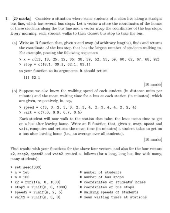 Solved [20 marks] Consider a situation where some students | Chegg.com
