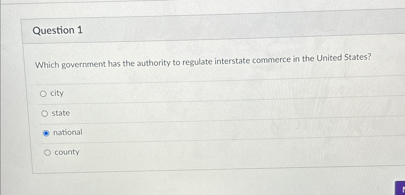 Solved Question 1Which government has the authority to | Chegg.com