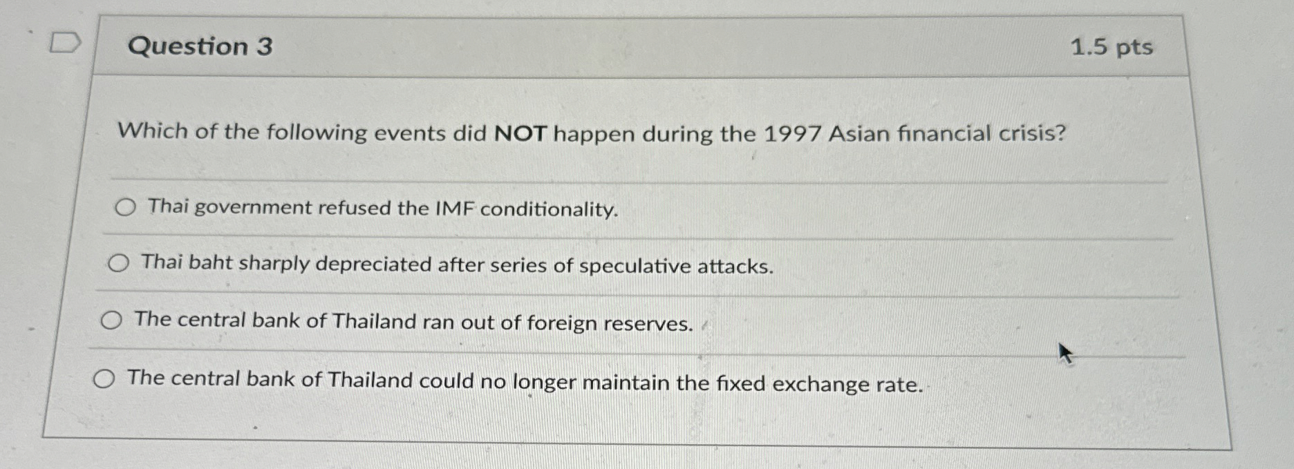Solved Question 31.5 ﻿ptsWhich of the following events did | Chegg.com