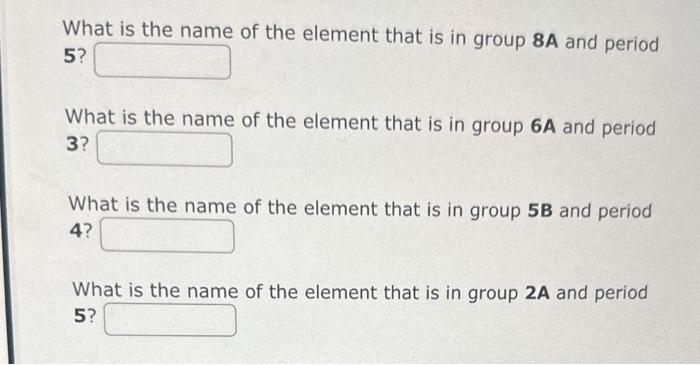 Solved Enter the element symbol for a metalloid. Enter the | Chegg.com