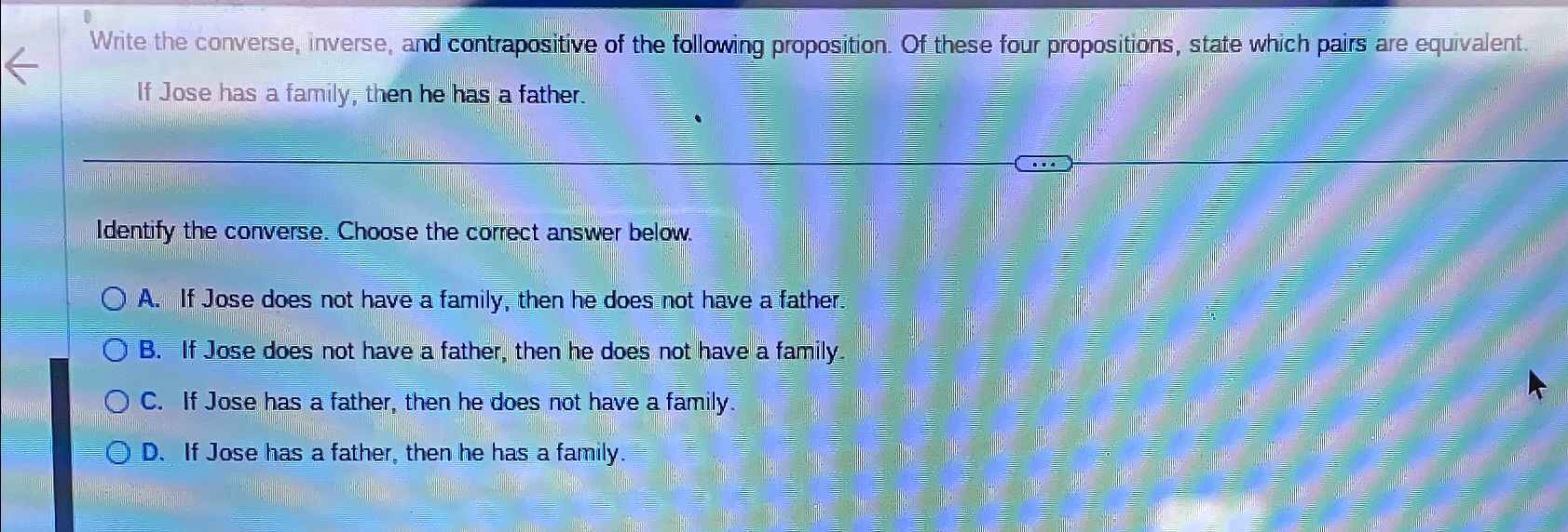 Solved Write the converse, inverse, and contrapositive of | Chegg.com