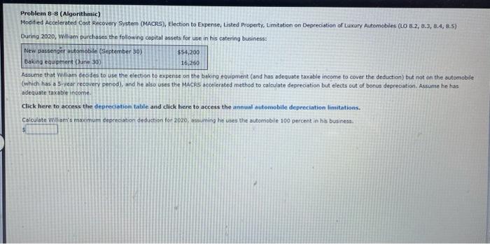 Solved Problem 8-8 (Algorithmic) Modified Accelerated Cost | Chegg.com Solved Problem 8-8 (Algorithmic) Modified Accelerated Cost | Chegg.com