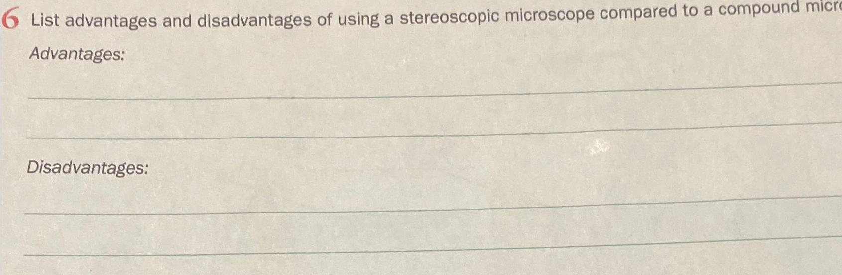 Solved List advantages and disadvantages of using a | Chegg.com