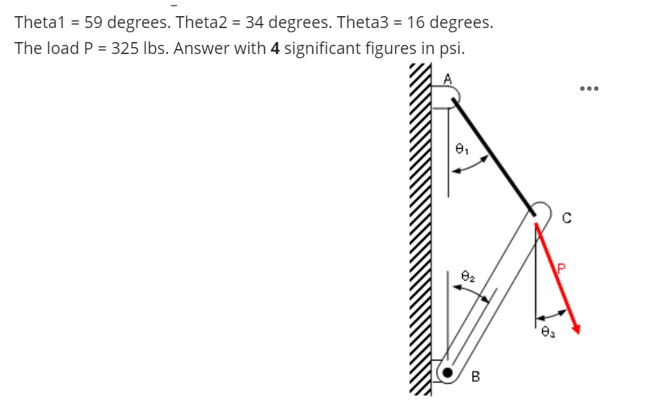Solved Theta1 =59 ﻿degrees. Theta2 =34 ﻿degrees. Theta3 =16 | Chegg.com