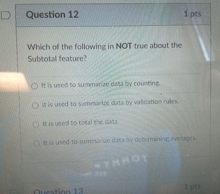 Solved Question 121 ﻿ptsWhich of the following in NOT true | Chegg.com