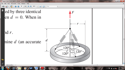 Solved A circular ring with weight W and inside radius r is | Chegg.com