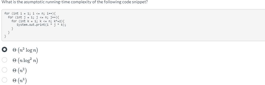 Solved What is the asymptotic running-time complexity of the | Chegg.com
