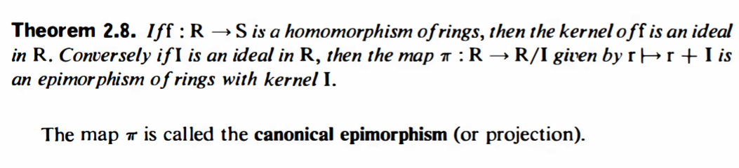 Theorem 2.8. ﻿Iff :R→S ﻿is a homomorphism of rings, | Chegg.com
