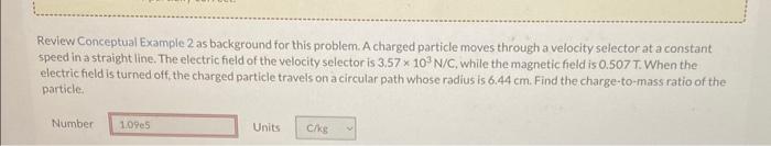 Solved Review Conceptual Example 2 as background for this | Chegg.com