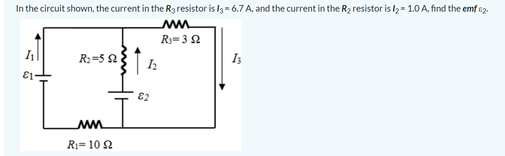 Solved In the circuit shown, the current in the R3 ﻿resistor | Chegg.com