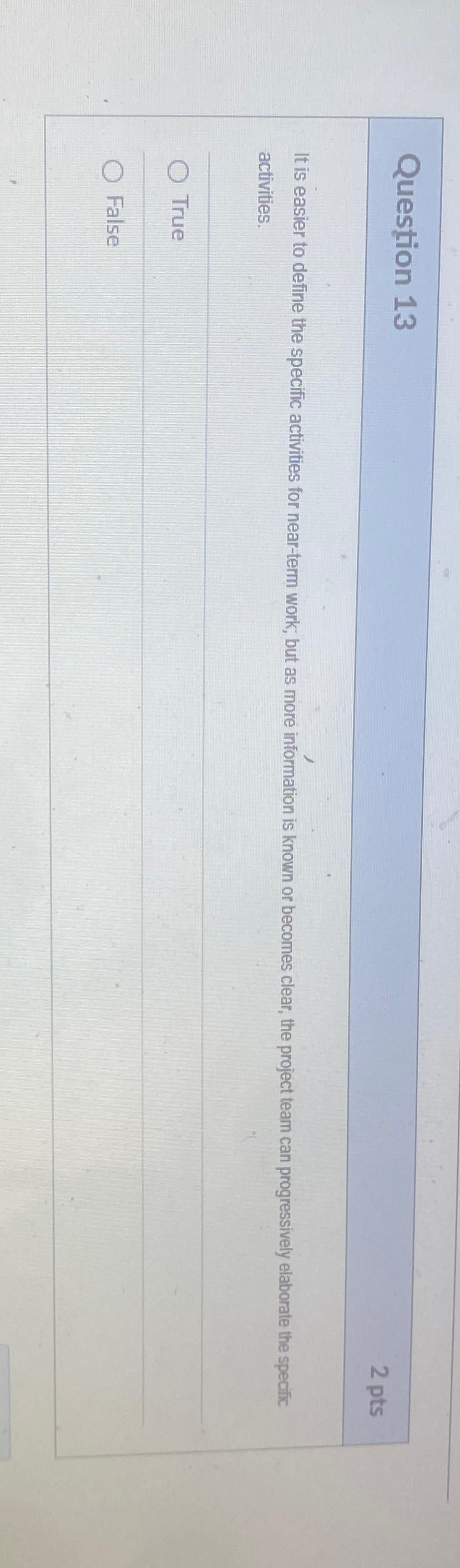 Solved Question 132 ﻿ptsIt is easier to define the specific | Chegg.com