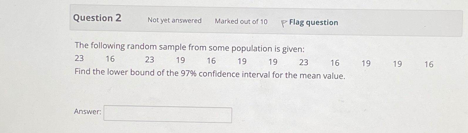 Solved Question 2Not yet answeredMarked out of 10Flag | Chegg.com