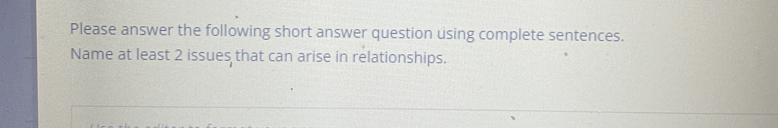 Solved Please answer the following short answer question | Chegg.com