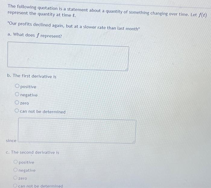 Solved The following quotation is a statement about a | Chegg.com