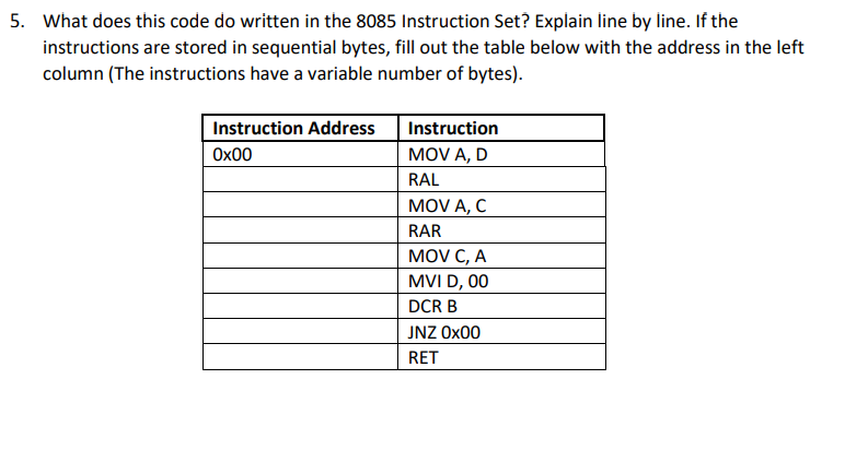 Solved Ask a question... 5. ﻿What does this code do written | Chegg.com
