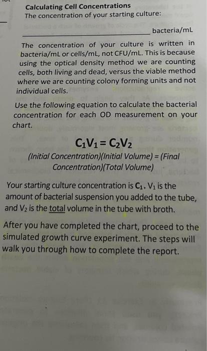 Table 1. Turbidity Data Collected During Lab mL Table | Chegg.com