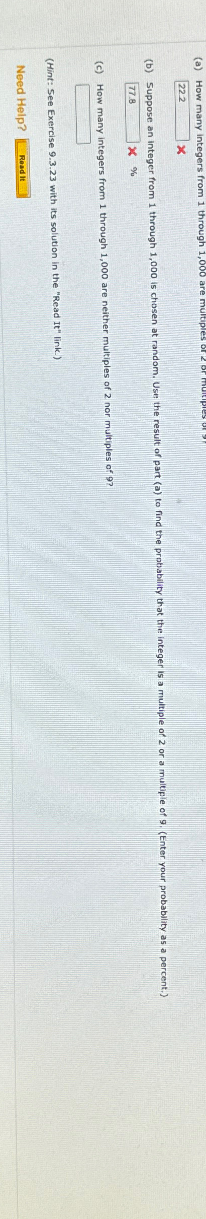 Solved (b) ﻿Suppose an integer from 1 ﻿through 1,000 ﻿is | Chegg.com