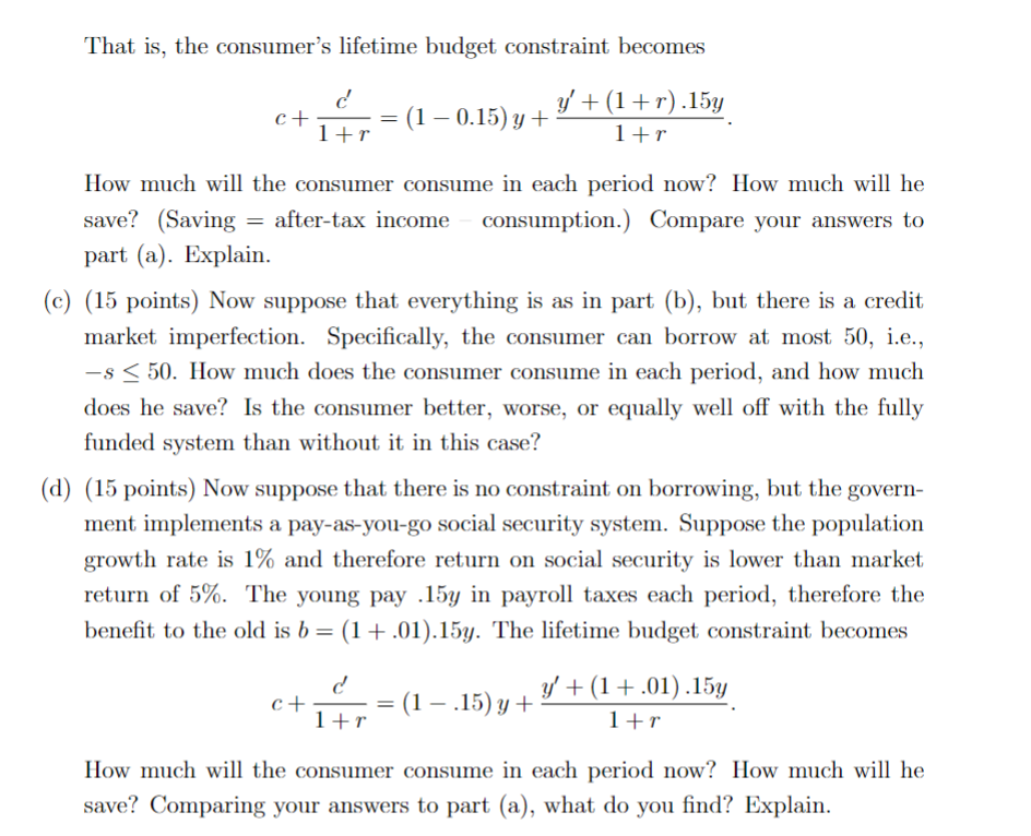 Solved (60 ﻿points total) ﻿Consider a consumer whose | Chegg.com