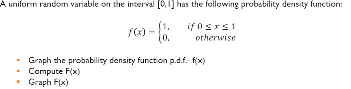 Solved A uniform random variable on the interval 0,I has the | Chegg.com