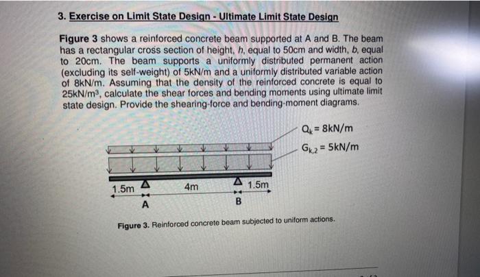 Solved 3. Exercise on Limit State Design - Ultimate Limit | Chegg.com