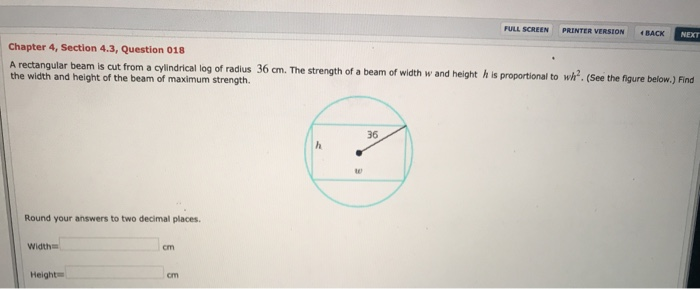 Solved FULL SCREEN PRINTER VERSION « BACK Chapter 4, Section | Chegg.com