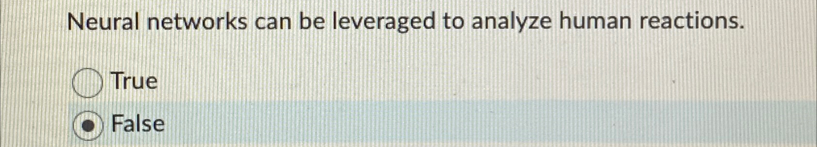 Solved Neural networks can be leveraged to analyze human | Chegg.com