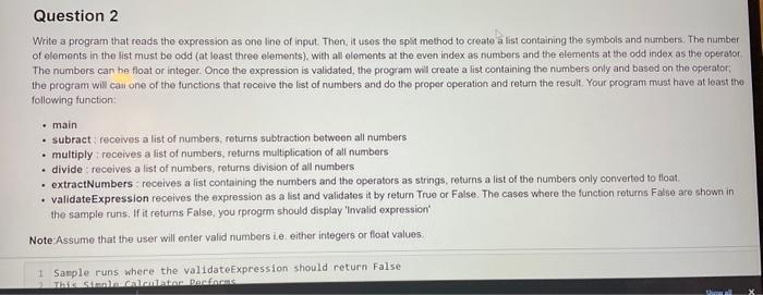 Solved Write a program that reads the expression as one line | Chegg.com