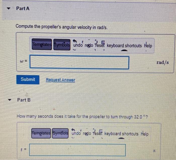 Solved An airplane propeller is rotating at 1500 rpm . You | Chegg.com