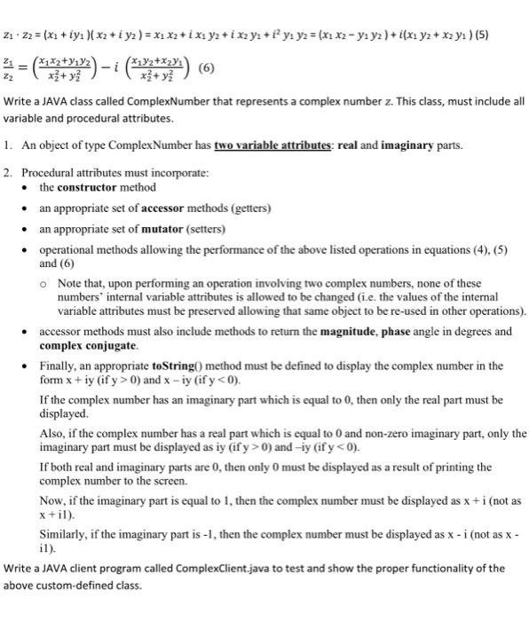 Solved Exercise 4. Complex Numbers This problem revolves | Chegg.com