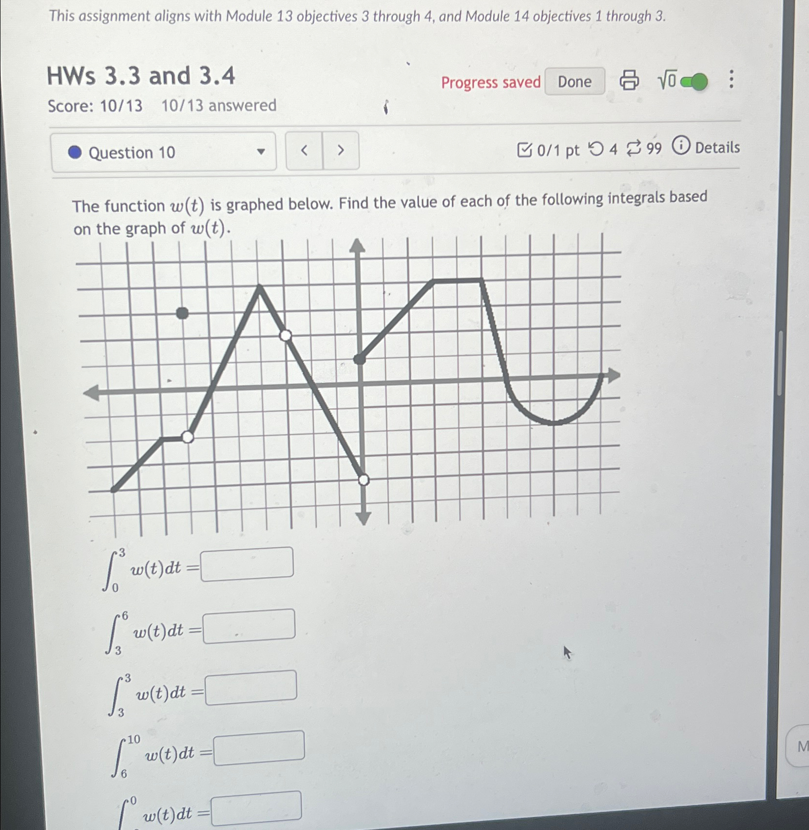 Solved HW 3.1Score: 1114,1214 ﻿answeredAn object is moving | Chegg.com
