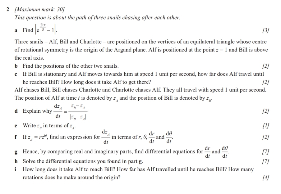 Solved 2 [Maximum mark: 30]This question is about the path | Chegg.com