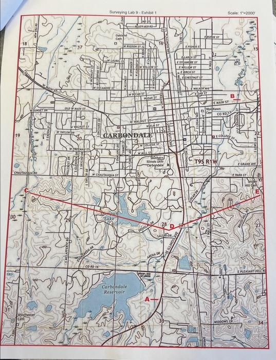 Solved CE 263 - Basic Surveying Lab 9 - USGS Map Reading | Chegg.com