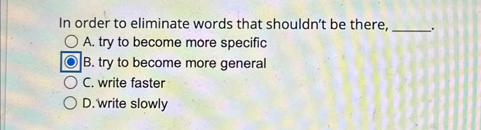 Solved In order to eliminate words that shouldn't be | Chegg.com