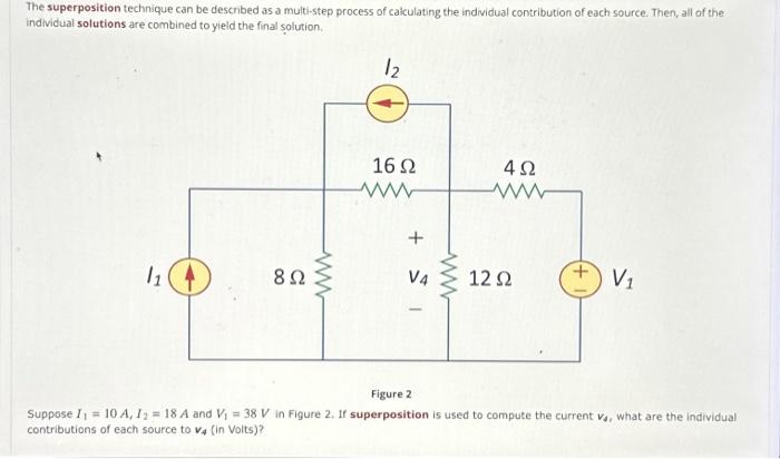 Solved The superposition technique can be described as a | Chegg.com