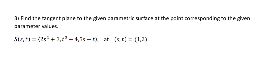 Solved Find the tangent plane to the given parametric | Chegg.com