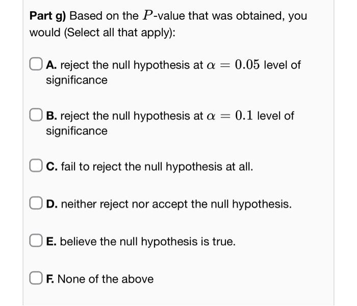 Solved Part e) Assume all necessary conditions are met | Chegg.com