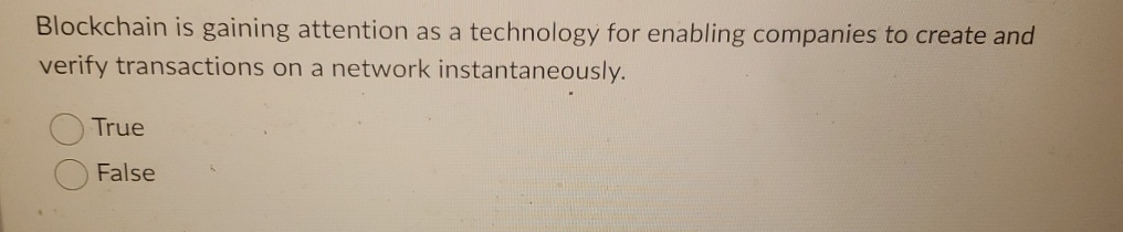 Solved Blockchain is gaining attention as a technology for | Chegg.com