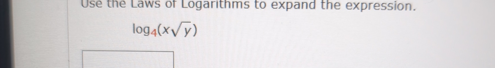 Solved Use the Laws of Logarithms to expand the | Chegg.com