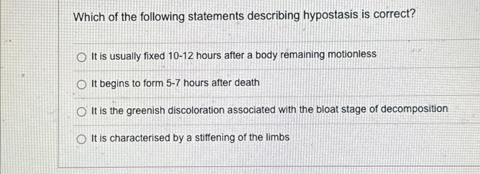Solved Which of the following statements describing | Chegg.com