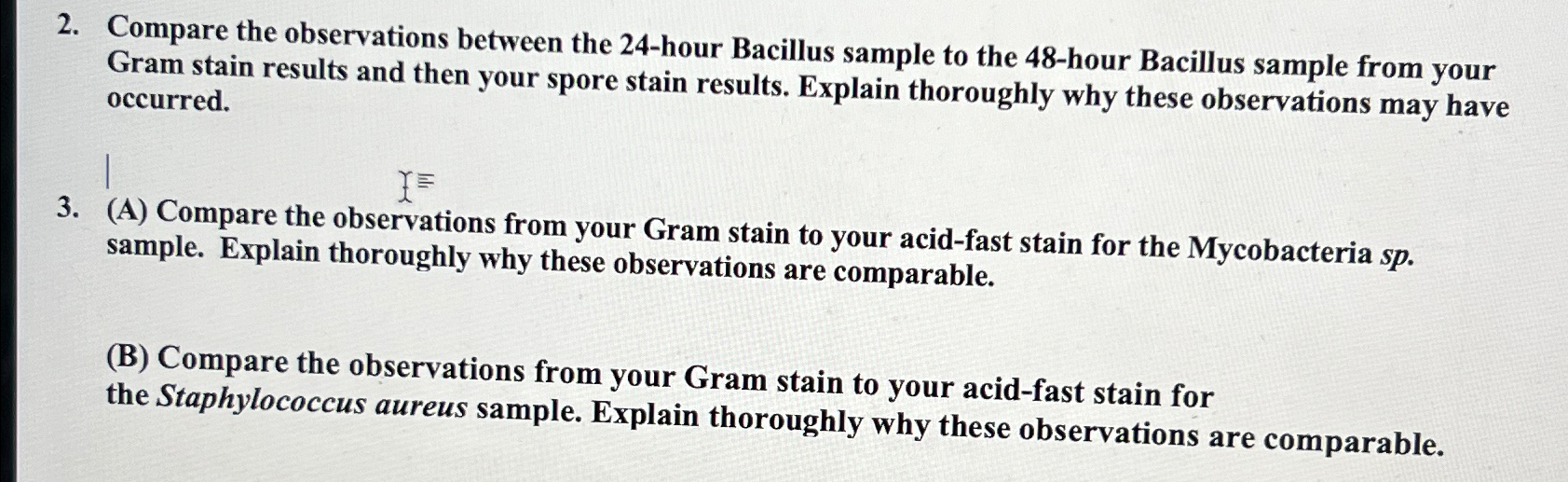 Solved Compare the observations between the 24 -hour | Chegg.com