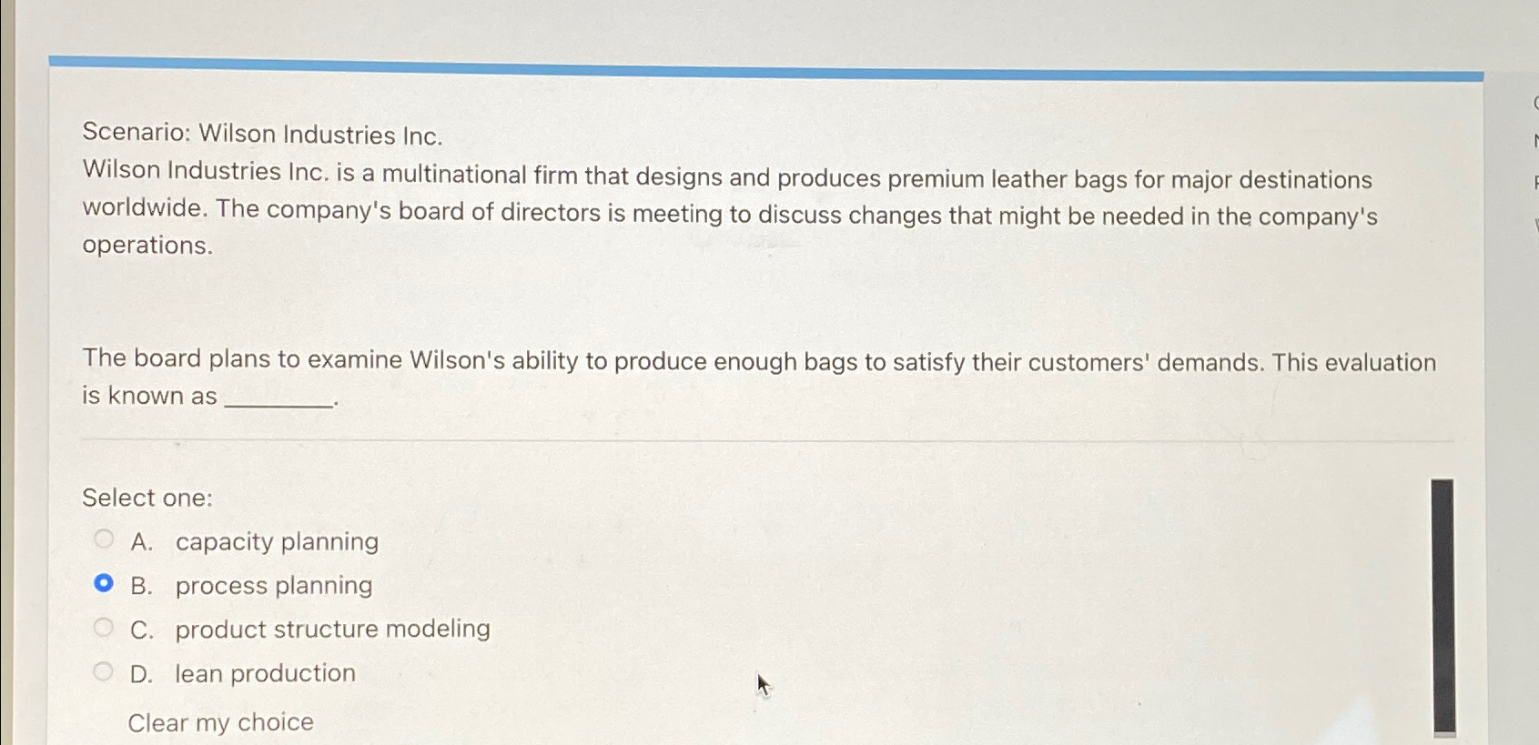 Solved Scenario: Wilson Industries Inc.Wilson Industries | Chegg.com