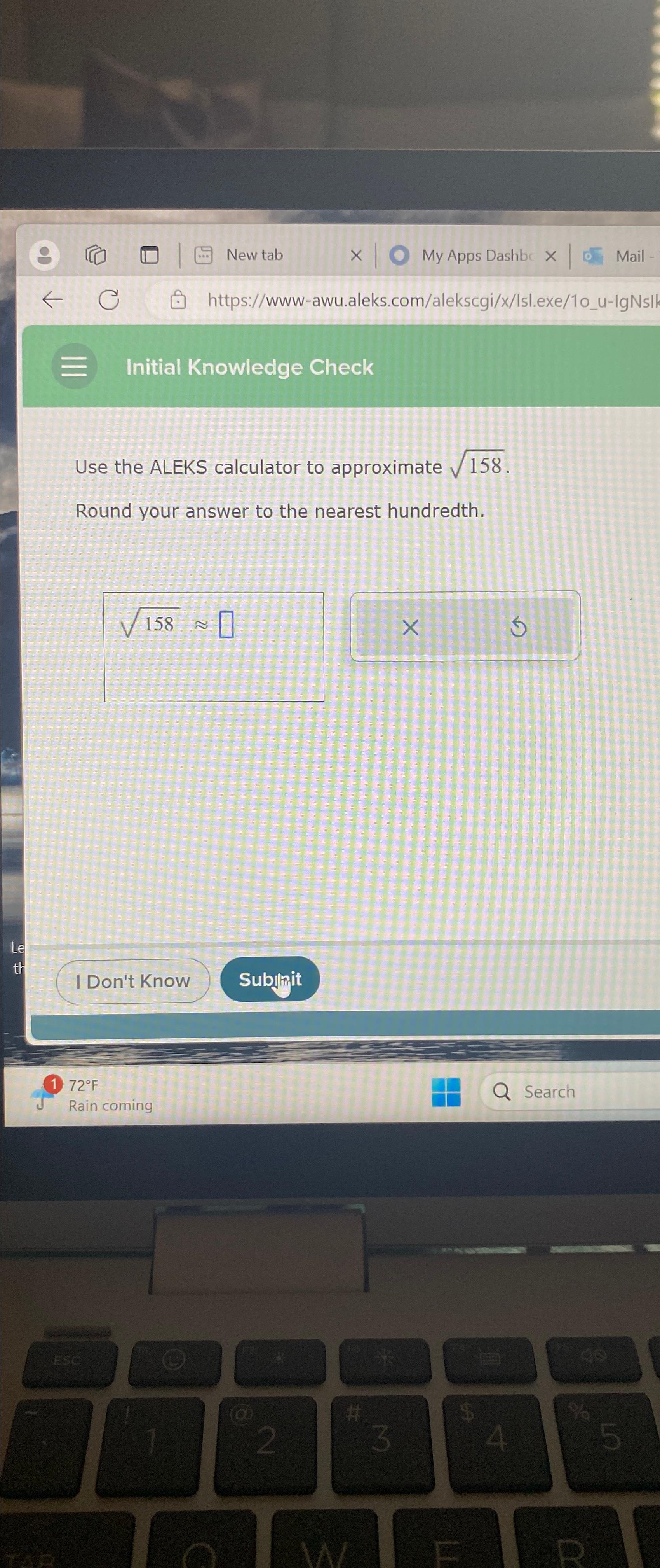 Solved Initial Knowledge CheckUse the ALEKS calculator to | Chegg.com