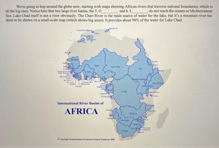 This map shows South America's most important rivers, | Chegg.com