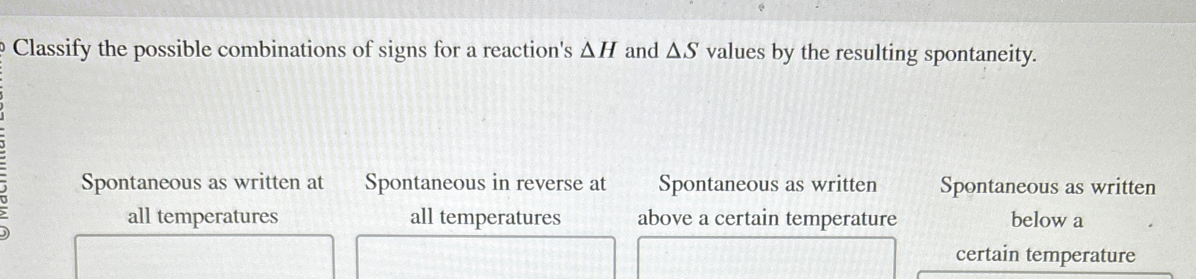 Solved Classify the possible combinations of signs for a | Chegg.com
