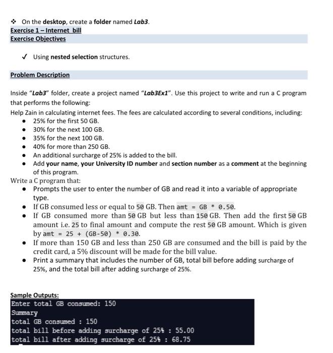Solved • On the desktop, create a folder named Lab3. | Chegg.com