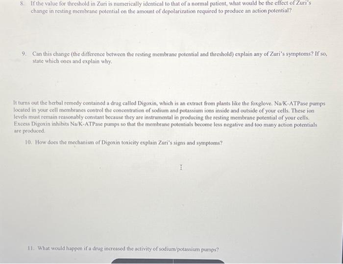Solved Chapter 11 Assignment 4 Zuri has returned home from a | Chegg.com