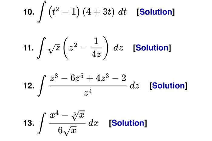 Solved Section 5-2 : Computing Indefinite Integrals - | Chegg.com