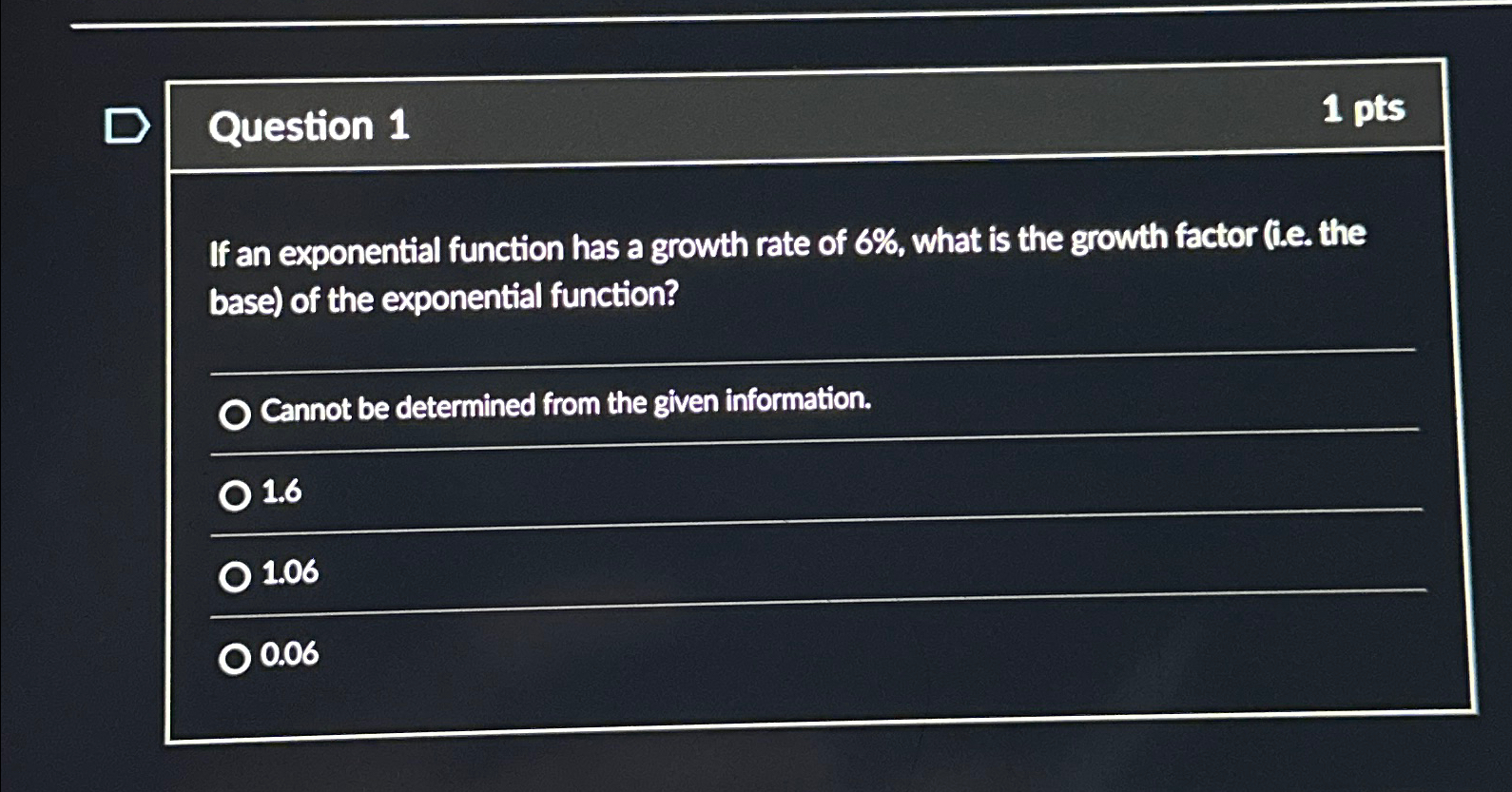 Solved Question 11 ﻿ptsIf an exponential function has a | Chegg.com