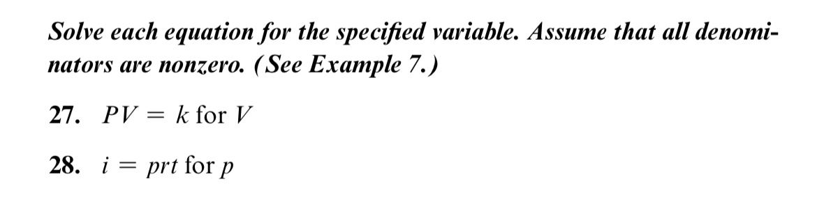 Solved Solve each equation for the specified variable. | Chegg.com